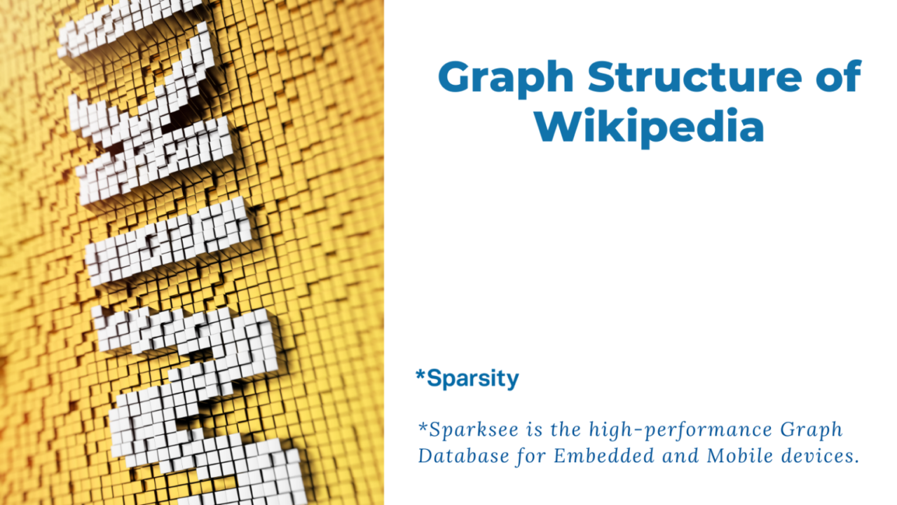 Understanding Graph Structure of Wikipedia for Query Expansion - Sparsity